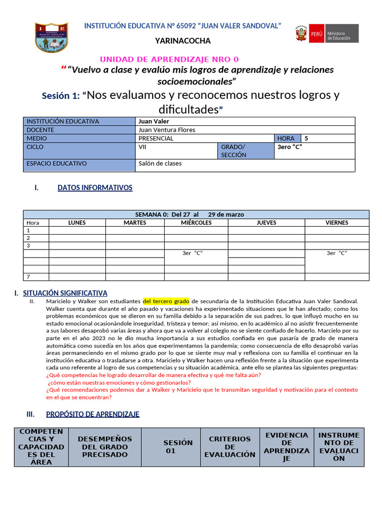 Evaluación de Logros en Tercero "C" | PDF | Aprendizaje | Evaluación
