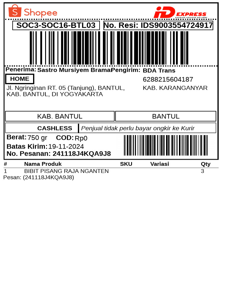 Label Pengiriman-10 | PDF