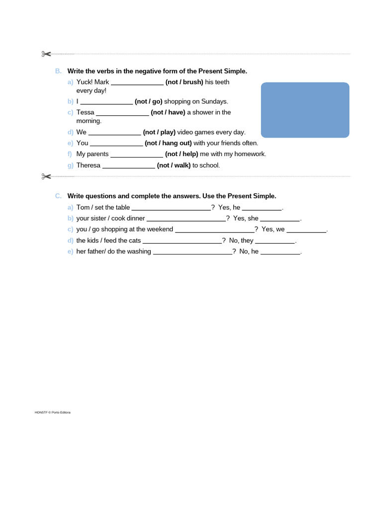 Hon5 TF Extra Worksheets Unit 4 Grammar | PDF