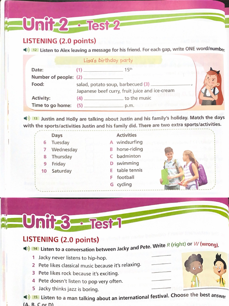 LISTENING (2.0 Points) | PDF