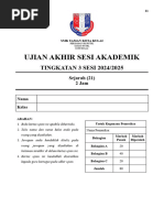 Kertas UASA Sejarah T3 | PDF