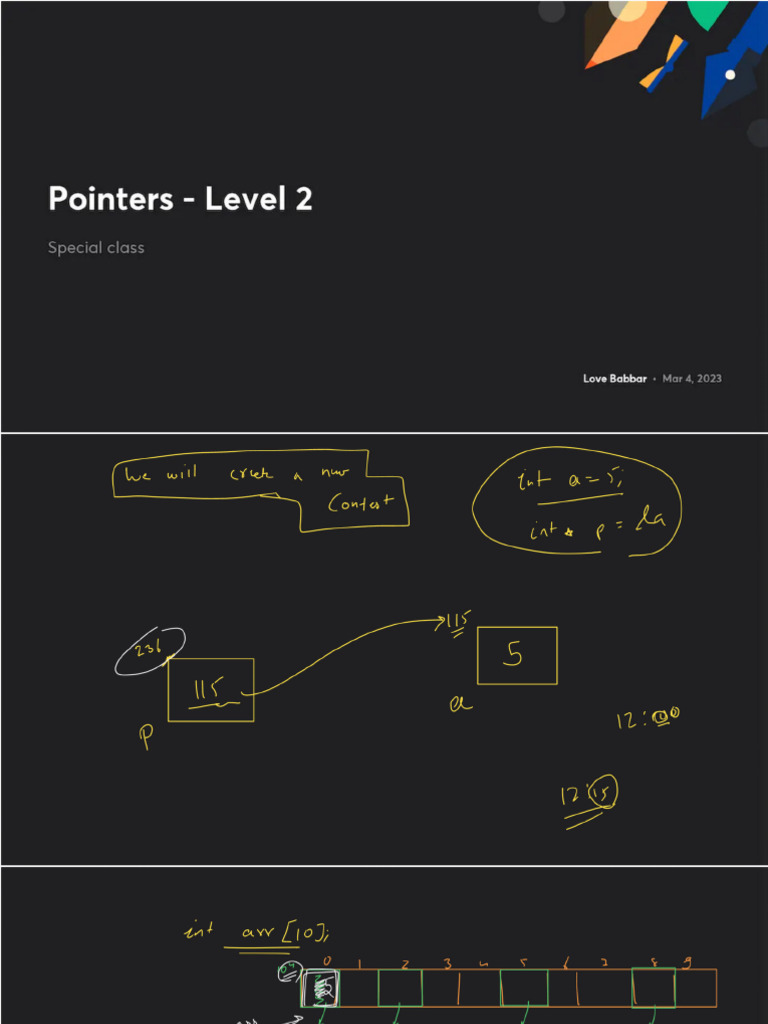 Pointers Level 2 With Anno | PDF