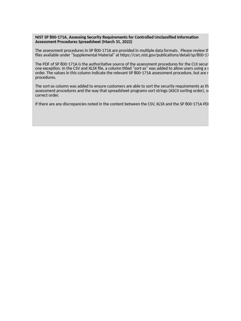NIST SP 800-171A Security Assessment Guide | PDF | Access Control | System