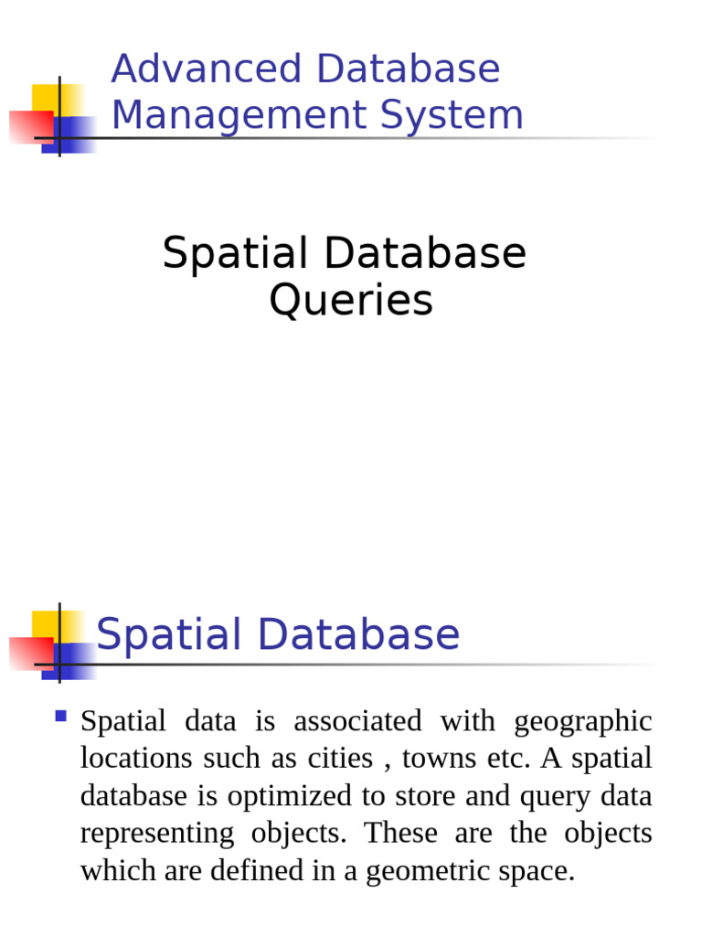 Spatial Database Queries | PDF | Databases | Data Management