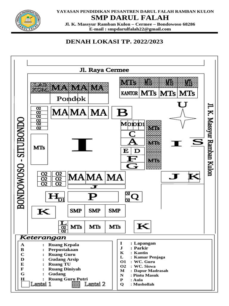 Denah Lokasi SMP | PDF