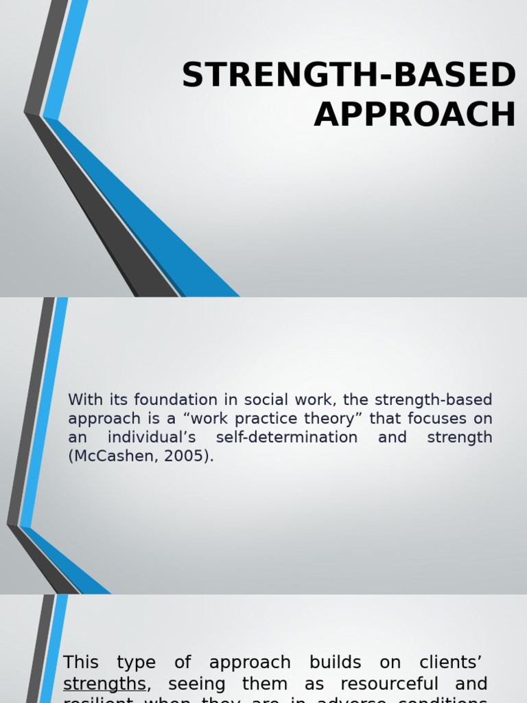 Strength-Based Approach | PDF | Attitude (Psychology) | Behavioural ...