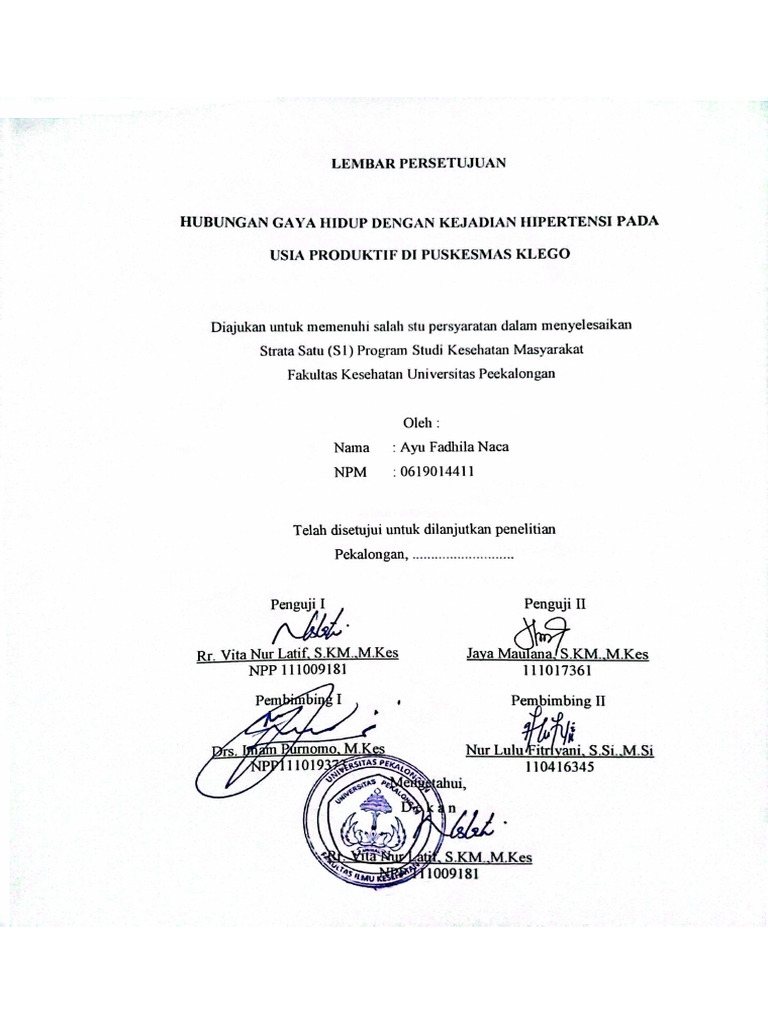 Persetujuan TTD STLH Sempro | PDF