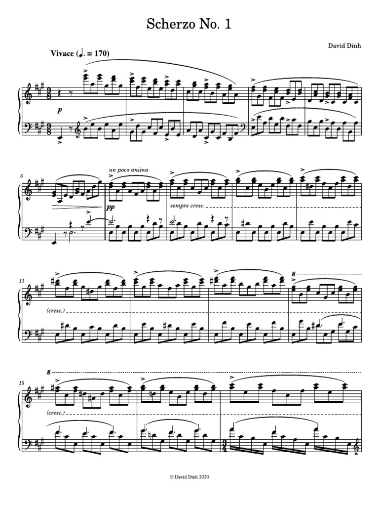 Scherzo No 1 | PDF