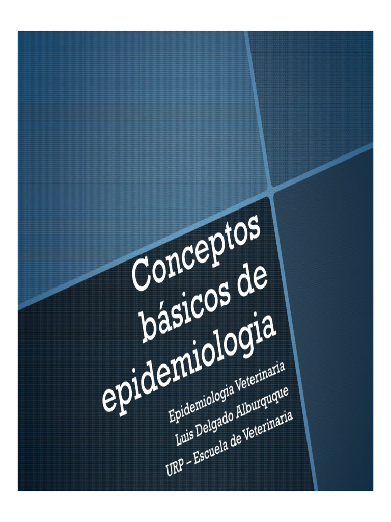 S1 Conceptos Basicos de Epidemiologia - 1 | PDF