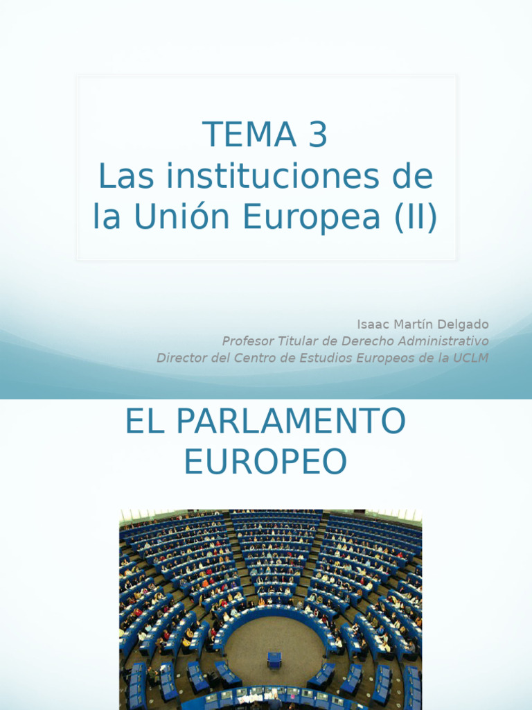 Presentacion Tema3.vfinal | PDF | Unión Europea | Ciencias Políticas