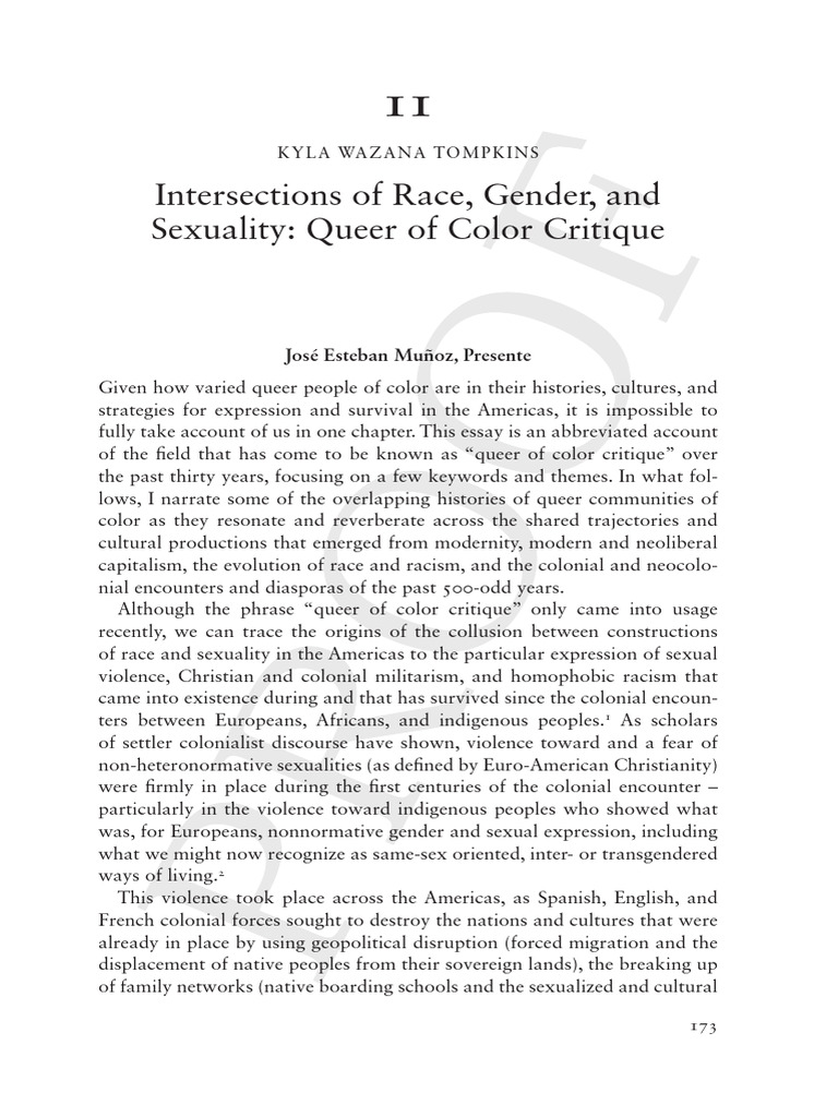 Intersections of Race Gender and Sexuali | PDF | Feminism | Gender Studies