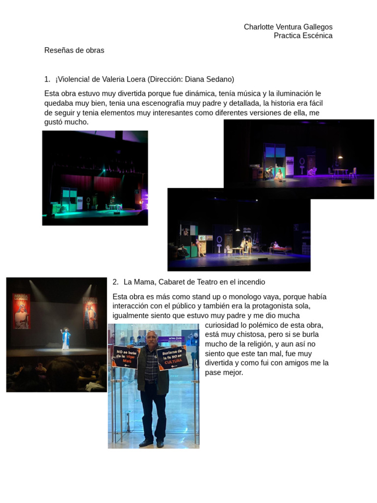 Reseñas de Obras | PDF | Teatro