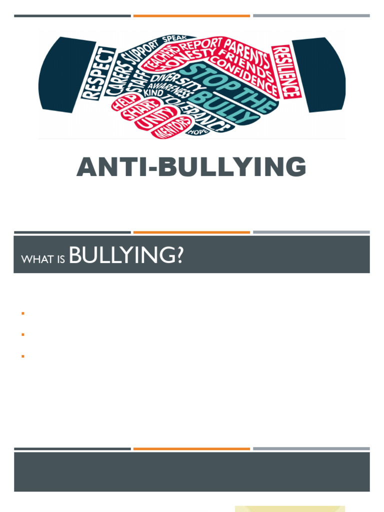 ANTI-BULLYING | PDF | Bullying | Psychological Abuse