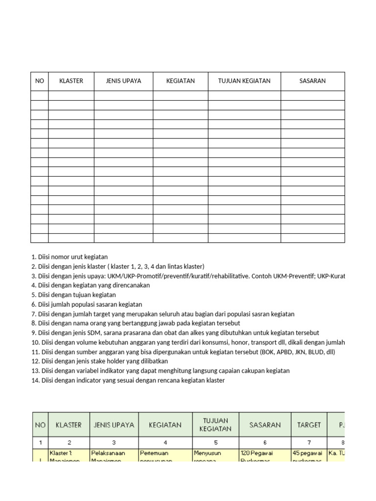 Template Perencanaan | PDF