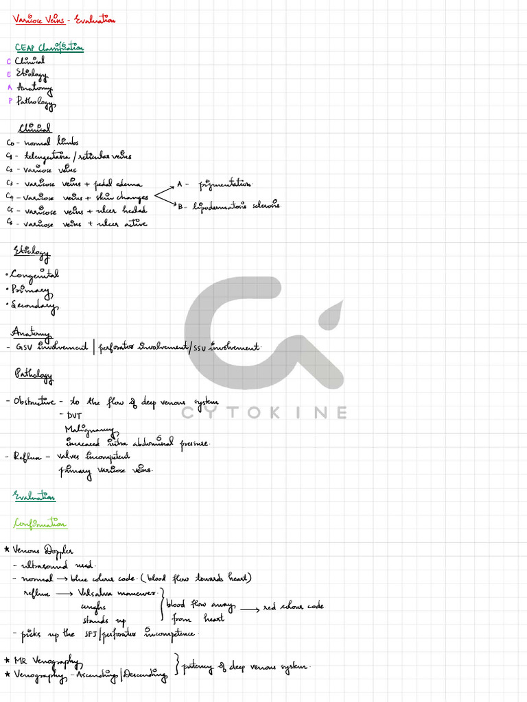 Varicose Veins Evaluation | PDF | Vein | Varicose Veins