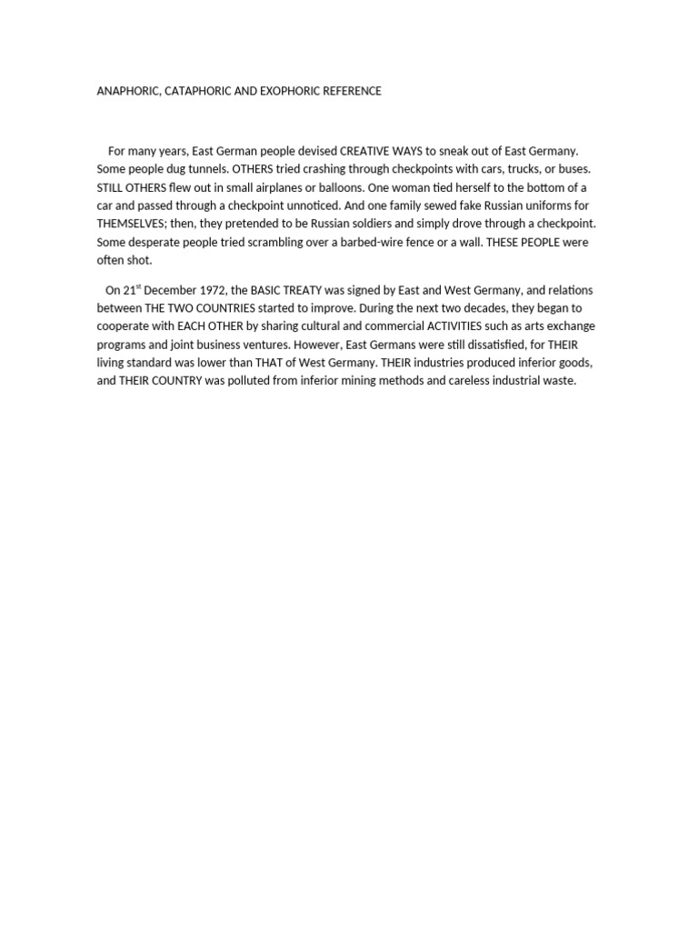 ANAPHORIC | PDF | Travel