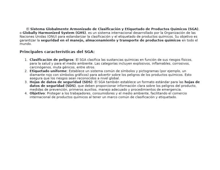 Informacion General Sga | PDF | Ciencia y matemáticas
