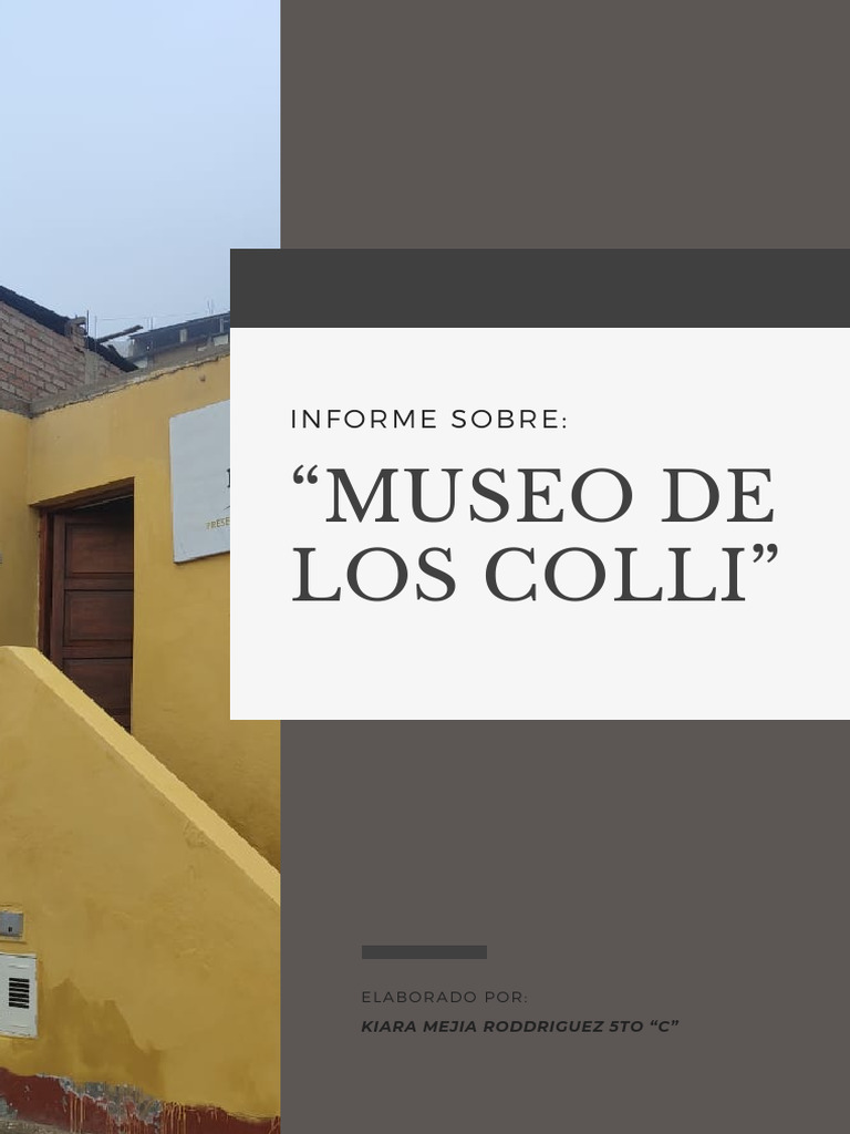 Informe Colli | PDF | Museo