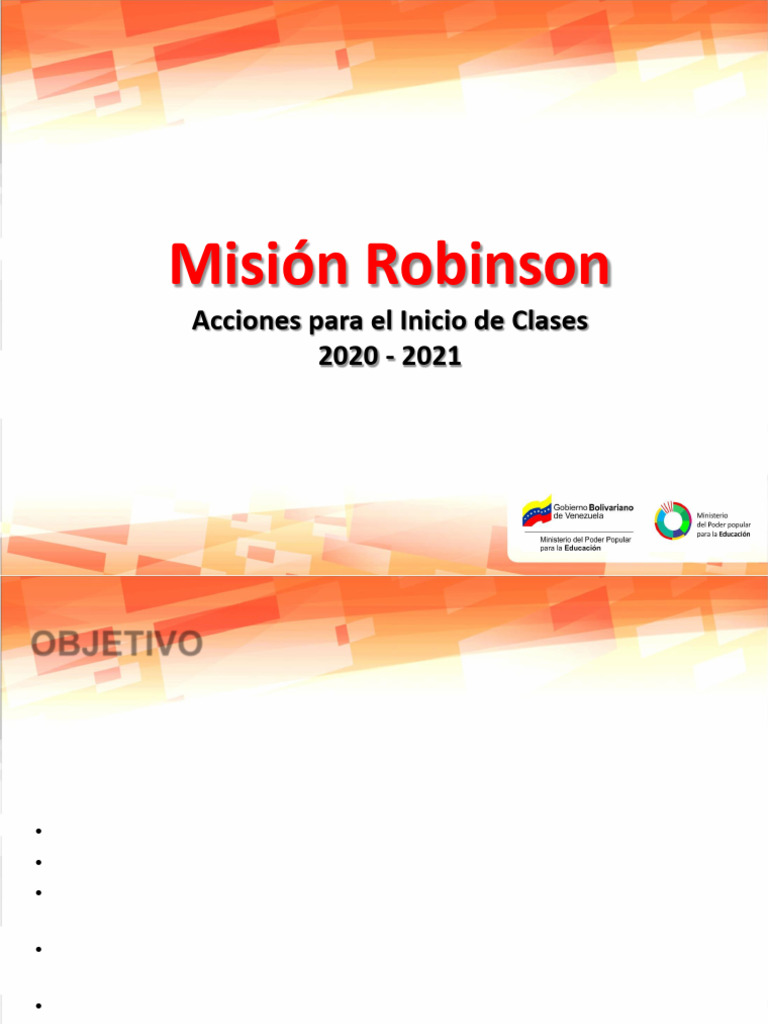 Misión Robinson: Acciones 2020-2021 | PDF | Evaluación