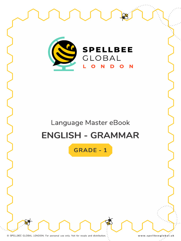 Grade 1 English Grammar Language Master Ebook Spel 241122 085911 | PDF