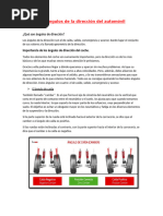 Camber, Caster y Convergencia Automotriz | PDF | Direccion | Neumático