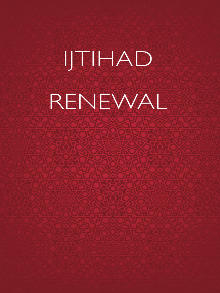 Ijtihad and Renewal Red | PDF | Hadith | Quran
