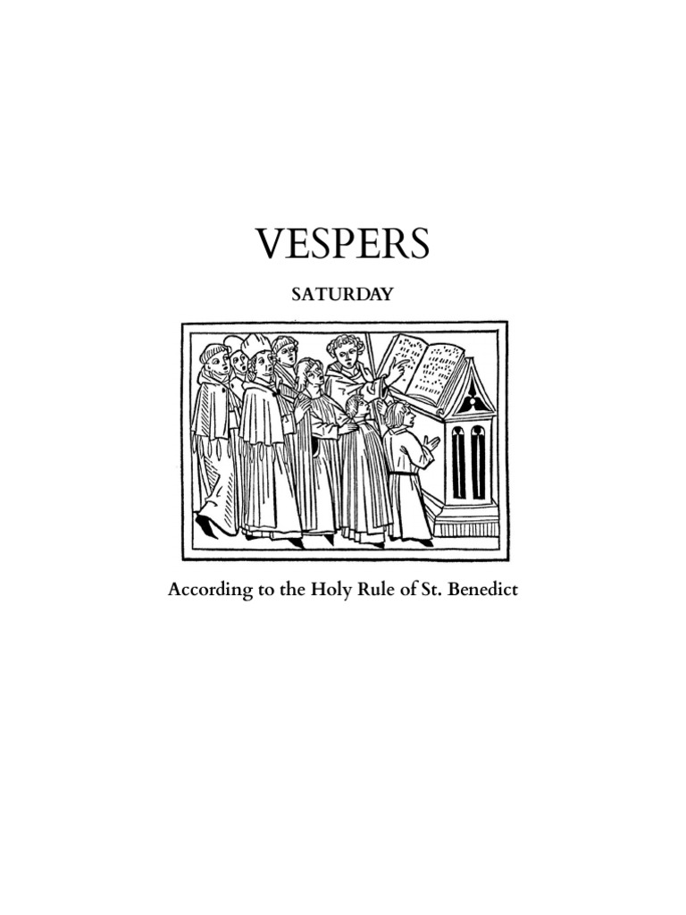 Saturday Vespers | PDF | Glory (Religion) | Christian Worship And Liturgy