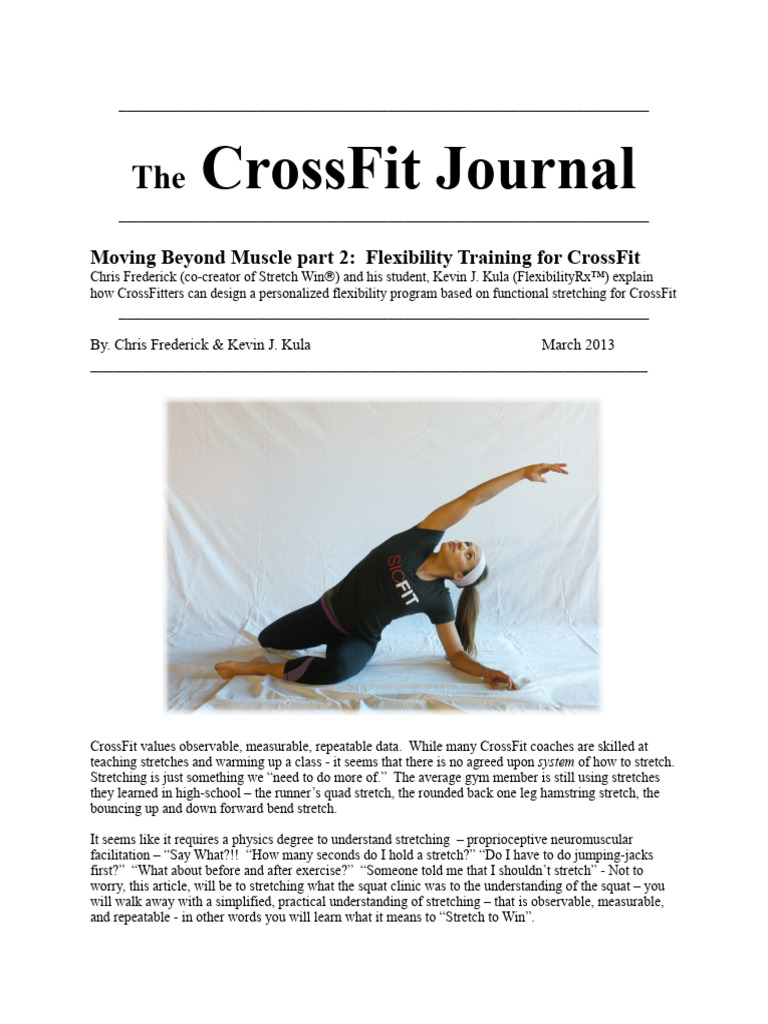 CrossFit Flexibility and Stretching Guide | PDF | Flexibility (Anatomy ...