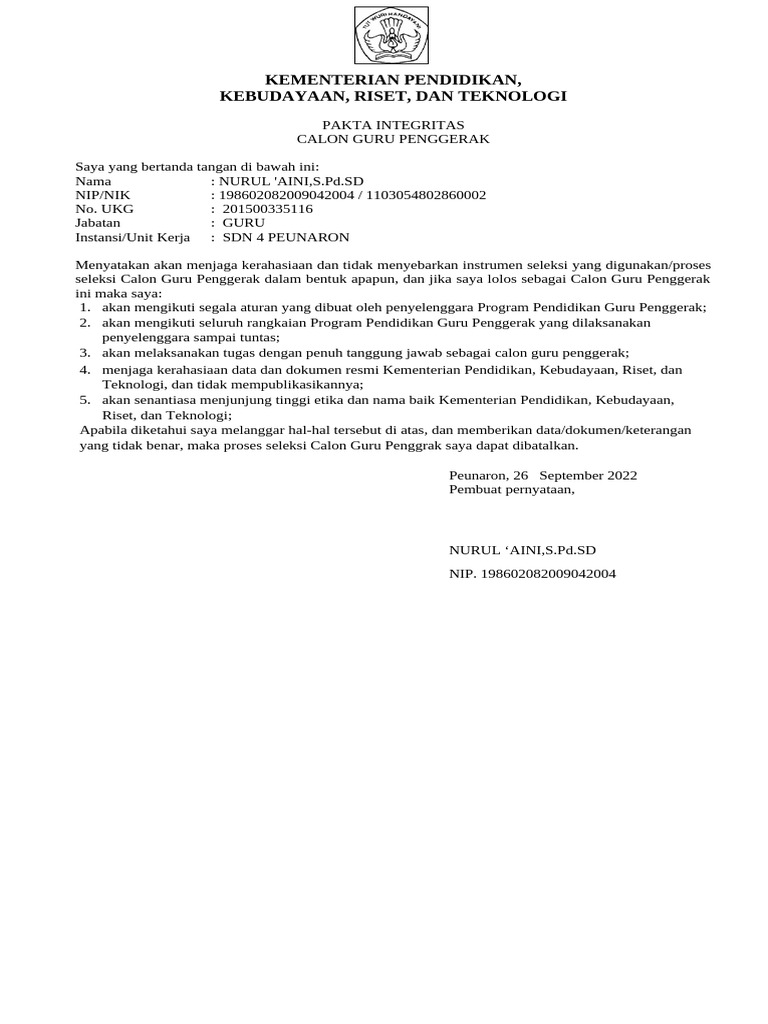 Pakta CGP 8 | PDF | Karier & Perkembangan