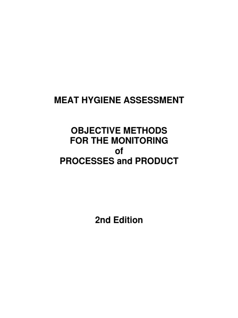 Meat Hygiene Assessment 2nd Ed | PDF | Food Safety | Animal Slaughter