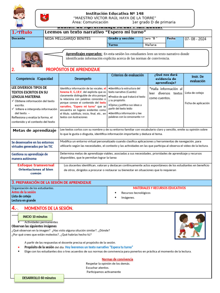 Aprendizaje de Lectura en 1er Grado | PDF | Aprendizaje | Lingüística