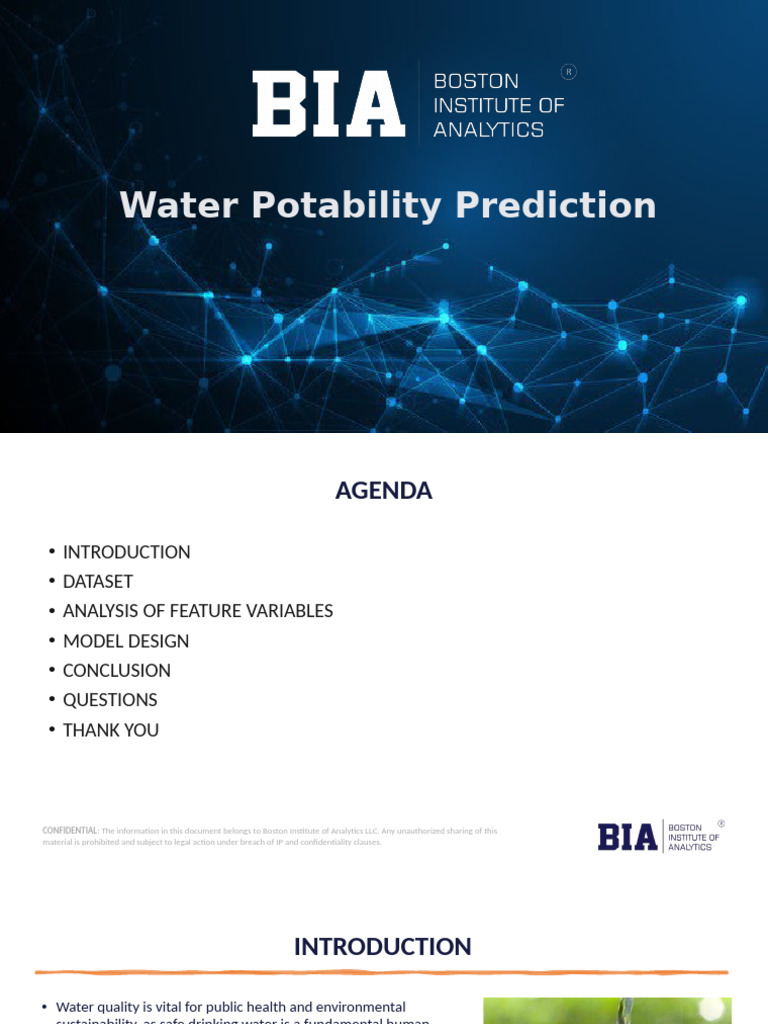 Water Potability Prediction Model | PDF | Drinking Water | Analytics