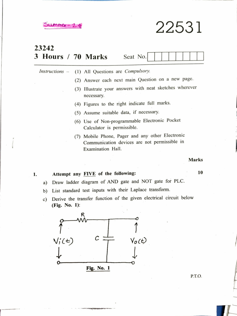 Summer 24 CSP QP | PDF