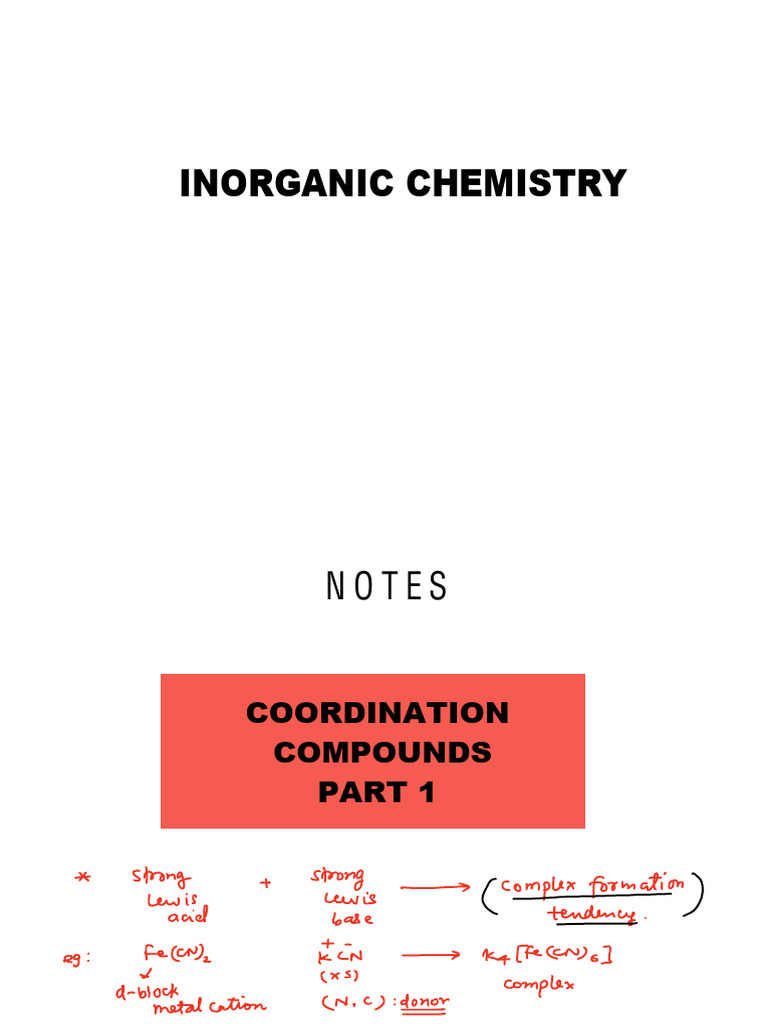 Coordination Compound | PDF | Chemical Compounds | Ion