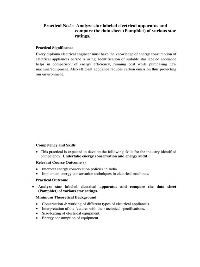 Energy Conservation & Audit Lab | PDF