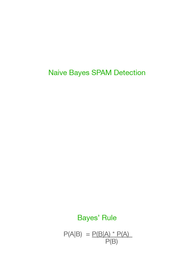 Naive Bayes SPAM Detection | PDF | Epistemology Of Science | Statistical Analysis