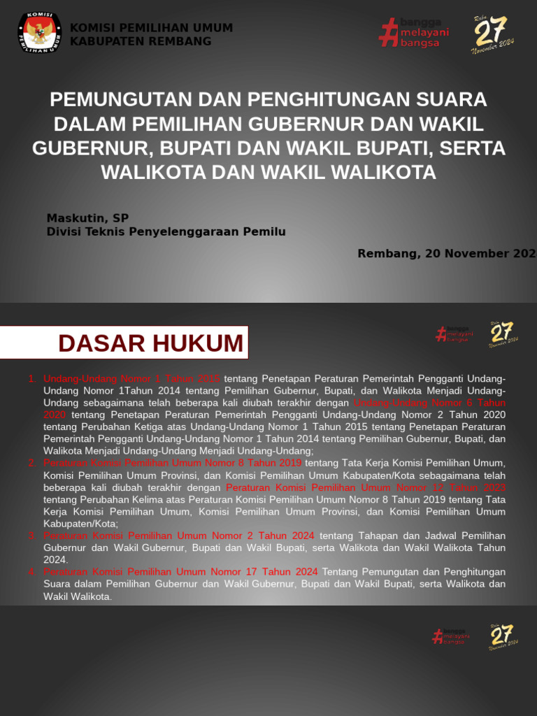 Materi Pasca JUKNIS Tungsura 201124 Edit | PDF