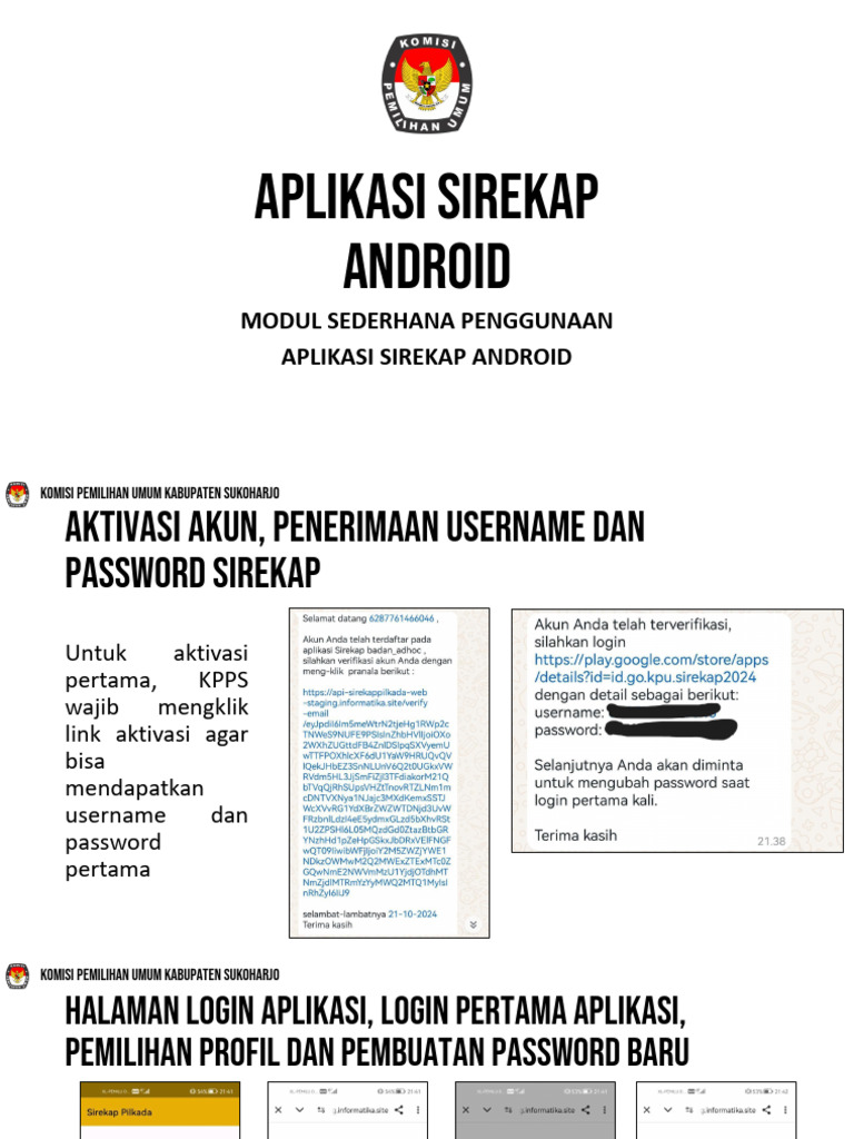 APLIKASI SIREKAP MOBILE Ver1 SKH | PDF