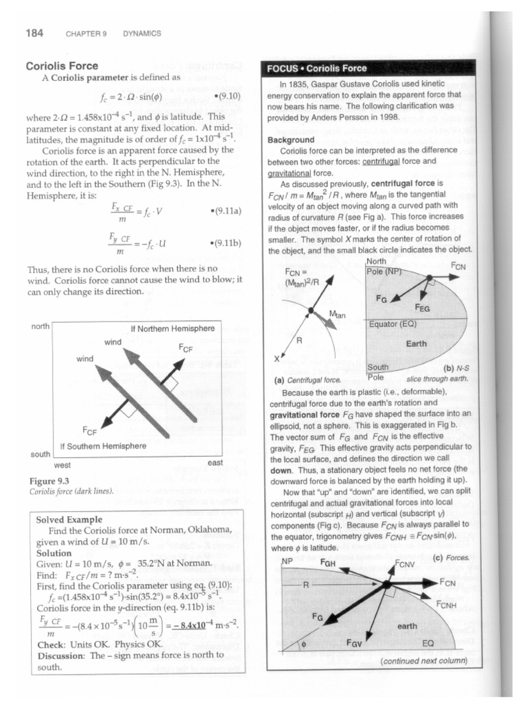 Stull Coriolis | PDF