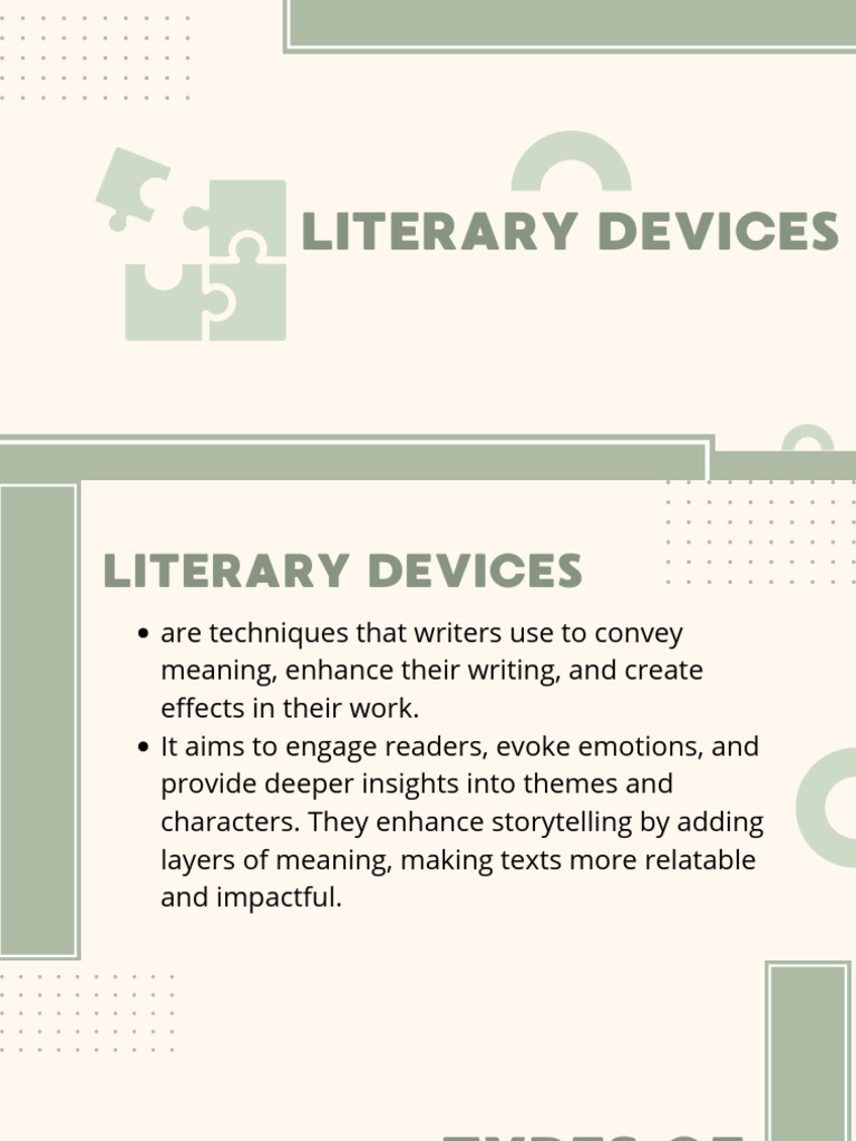 Literary Devices | PDF