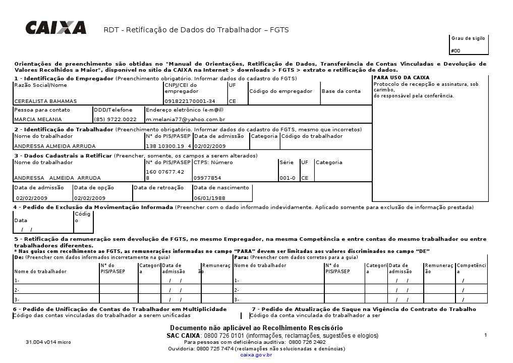 RDT | PDF | Trabalho temporário | Trabalho