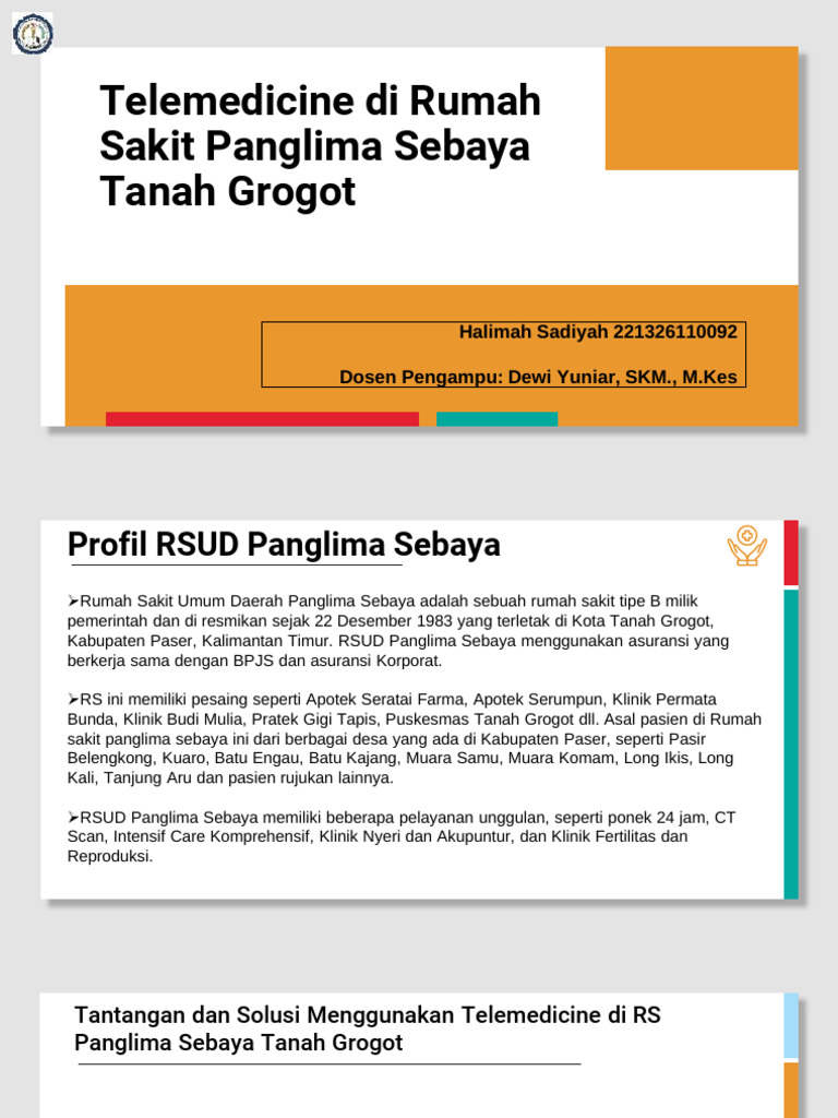 Telemedicine di RSUD Panglima Sebaya | PDF