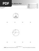 Geometry Placement Test | PDF | Geometry | Area