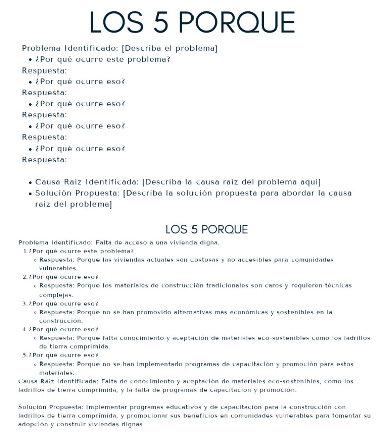 Los 5 Porques | PDF