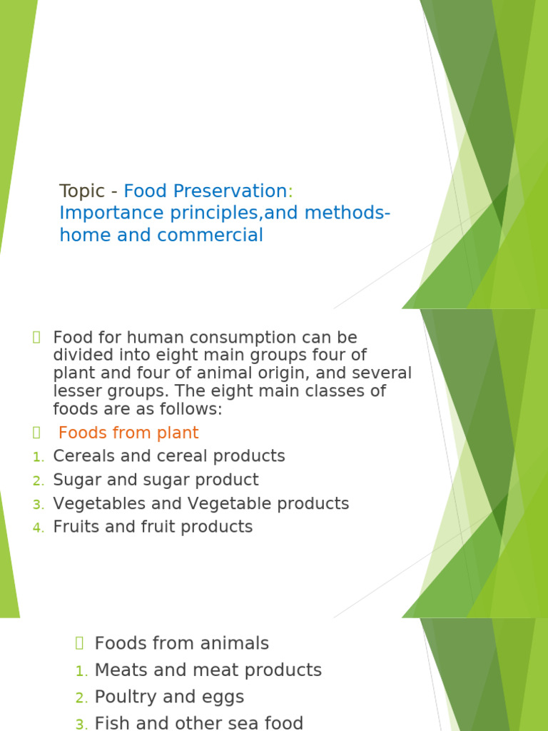 Food Preservation Techniques | PDF | Food Preservation | Filtration