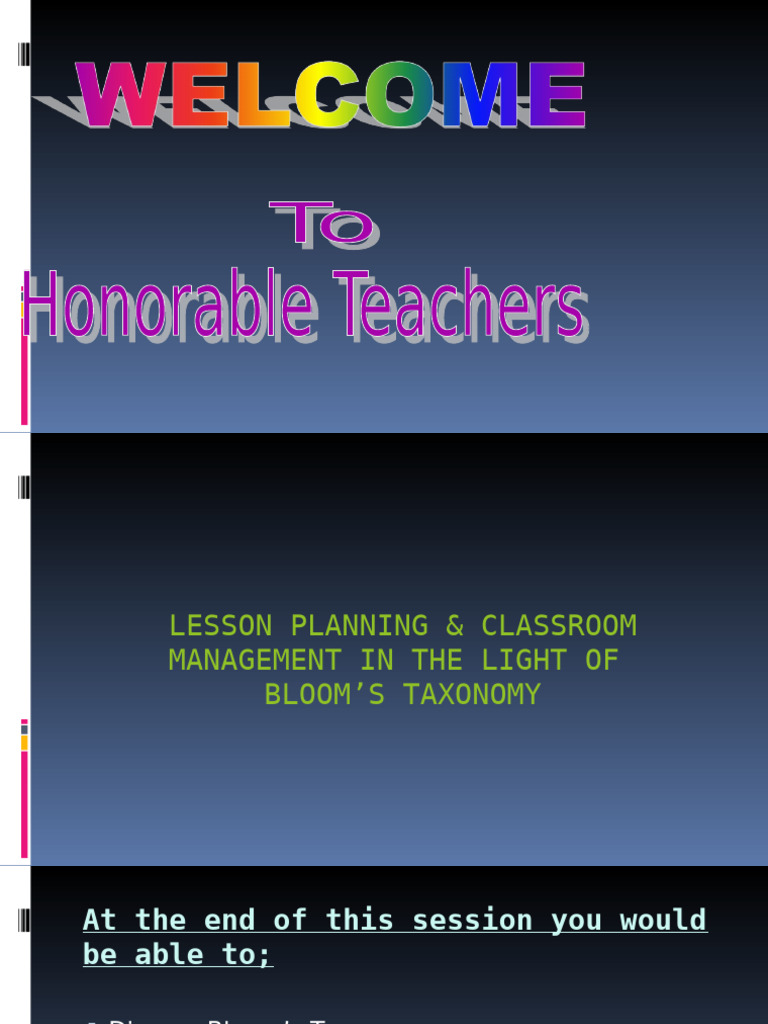 Using Bloom's Taxonomy in Lesson Plans | PDF | Learning | Thought