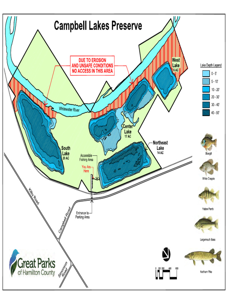 Campbell Lakes Preserve Fishing Map | PDF
