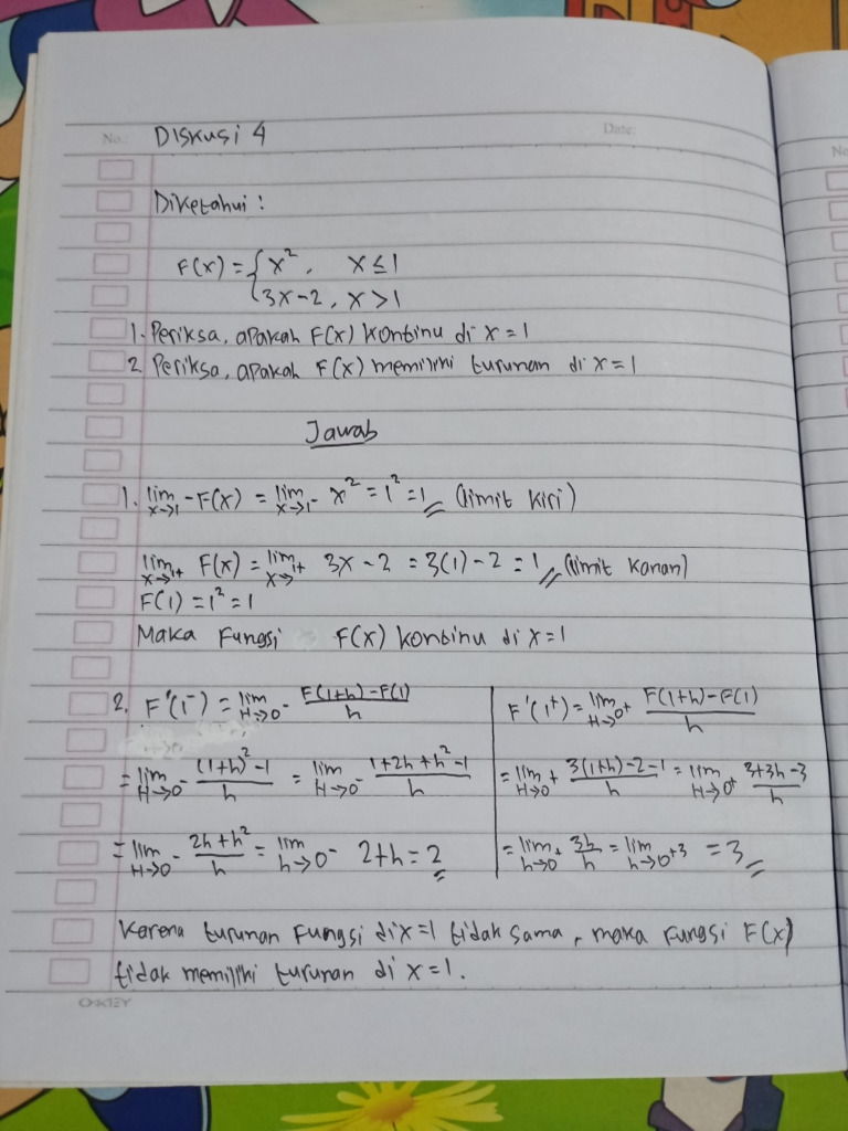 Diskusi Sesi 4 Kalkulus | PDF
