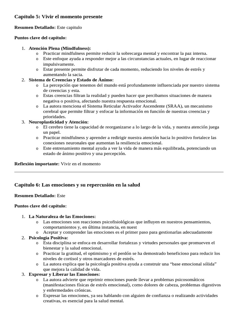 Capítulo 5 | PDF | Las emociones | Mente
