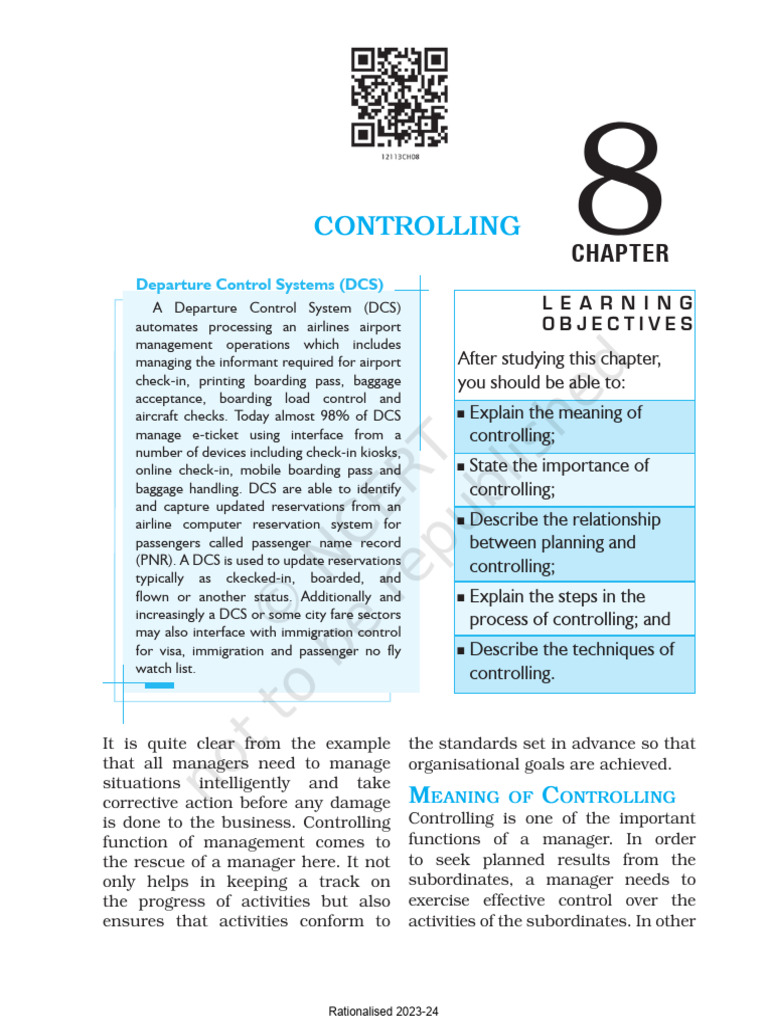 Chapter 8 - Controlling | PDF | Business